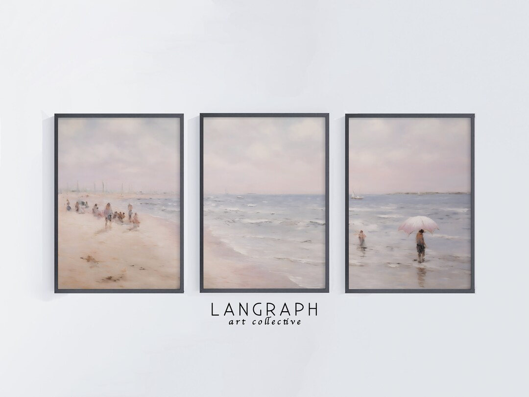 Coquette Pink Umbrella Pink Wall Art 3 Piece Wall Art Wall Art Best Art Decor Printable Digital ...