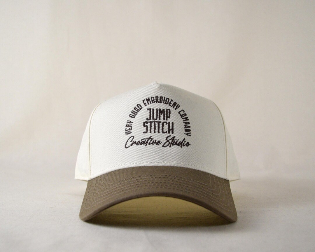 Frame Two-tone Cap With Custom Matte Embroidery - Etsy