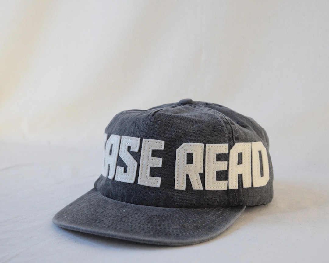 Washed Cotton Field Trip Hat With Custom Oversized Wool Felt Lettering ...