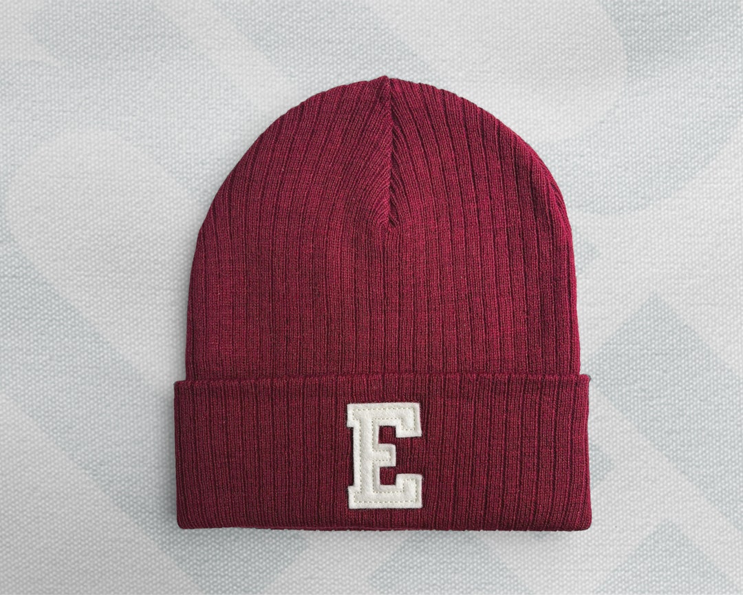 Custom Hand-cut Felt Lettered Beanie - Etsy