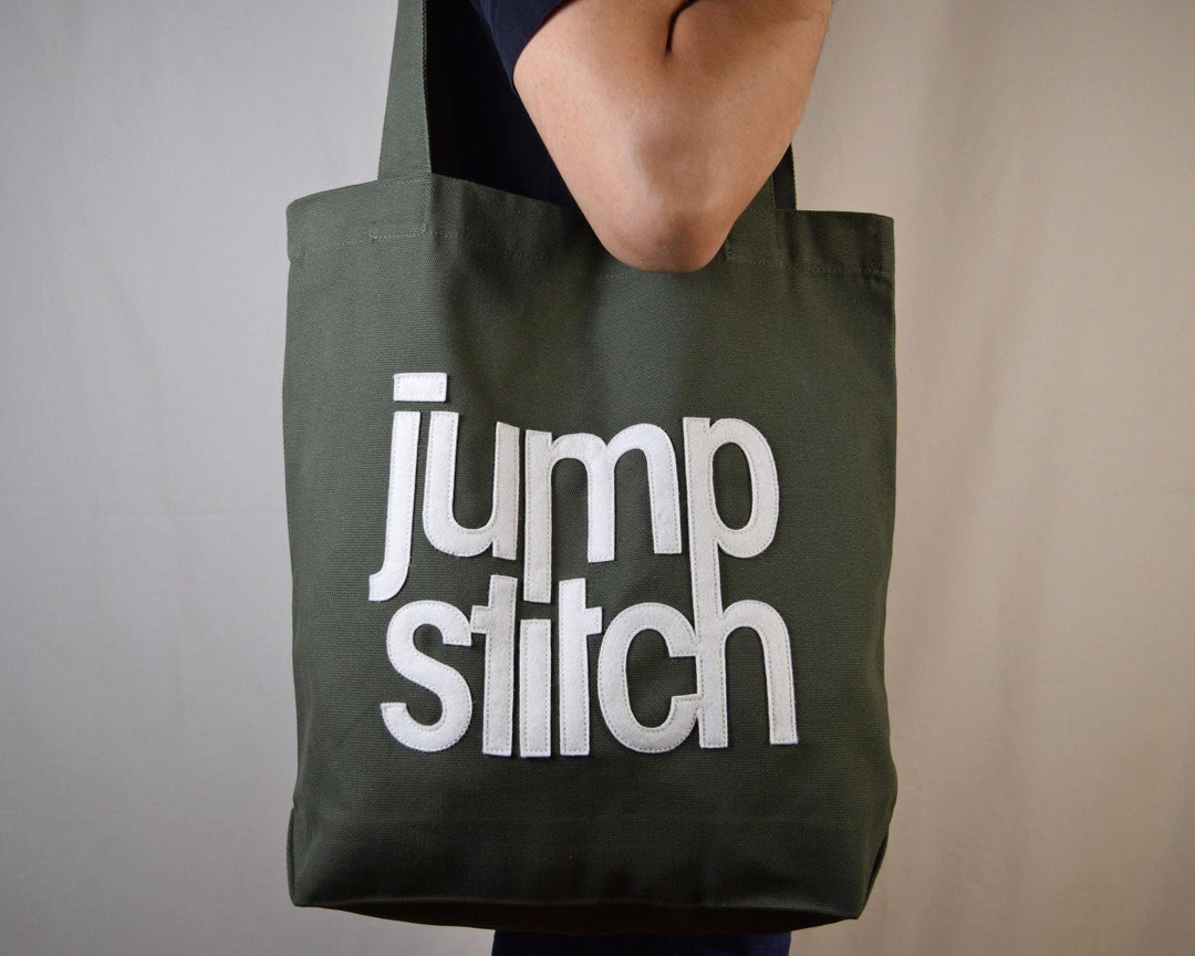 Carrie Tote With Custom Wool Felt Lettering - Etsy