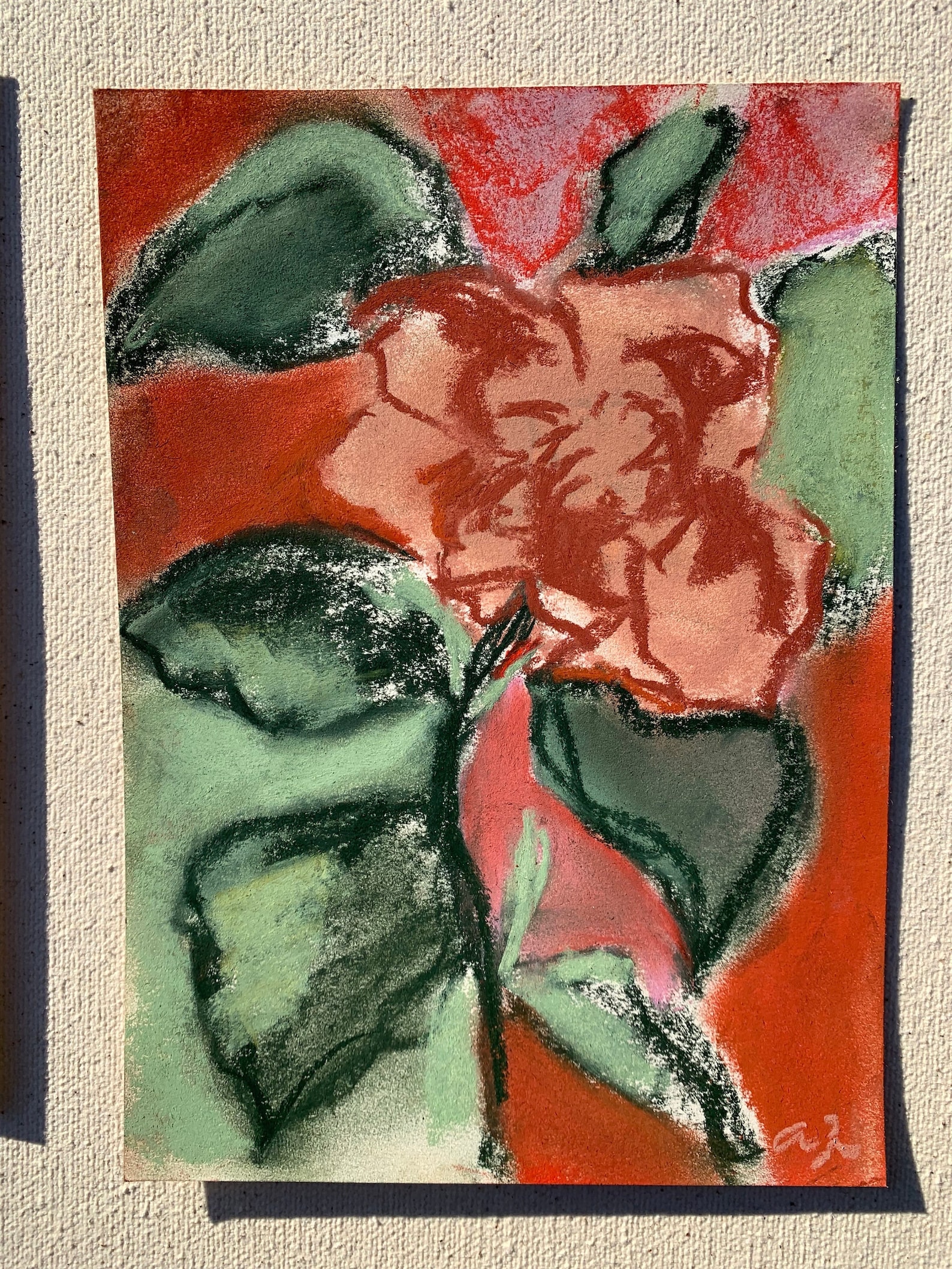 Original Pastel Drawings | Floral Artwork | Expressive Flower Abstract ...