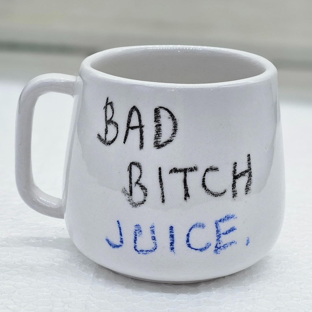 Handmade Ceramic Mug: Customizable Chalk Message, 8.11 Fl Oz - Etsy