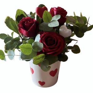 Heart Ceramic Flower Pot With Six Holes - Charming Planter for Indoor ...