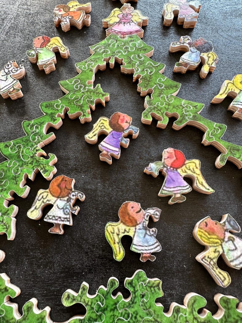 Haven for Halos Hand Cut Wooden Jigsaw Puzzle Mind Bending Puzzle ...