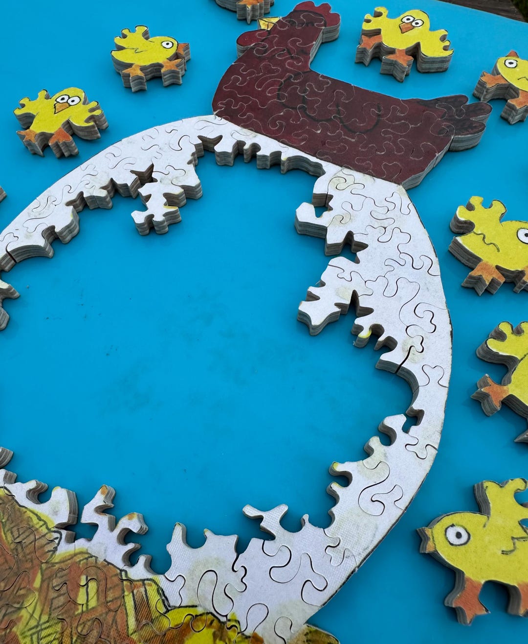 EGGSPECTING - Hand Cut Wooden Jigsaw Puzzle - Mind Bending Puzzle ...