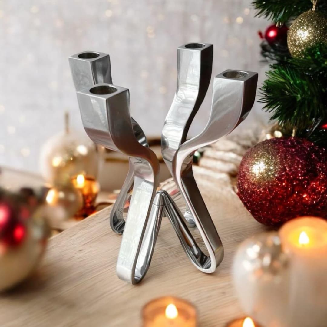 Modern Chorus Candelabra by Karim Rashid Umbra's Die-cast Zinc ...