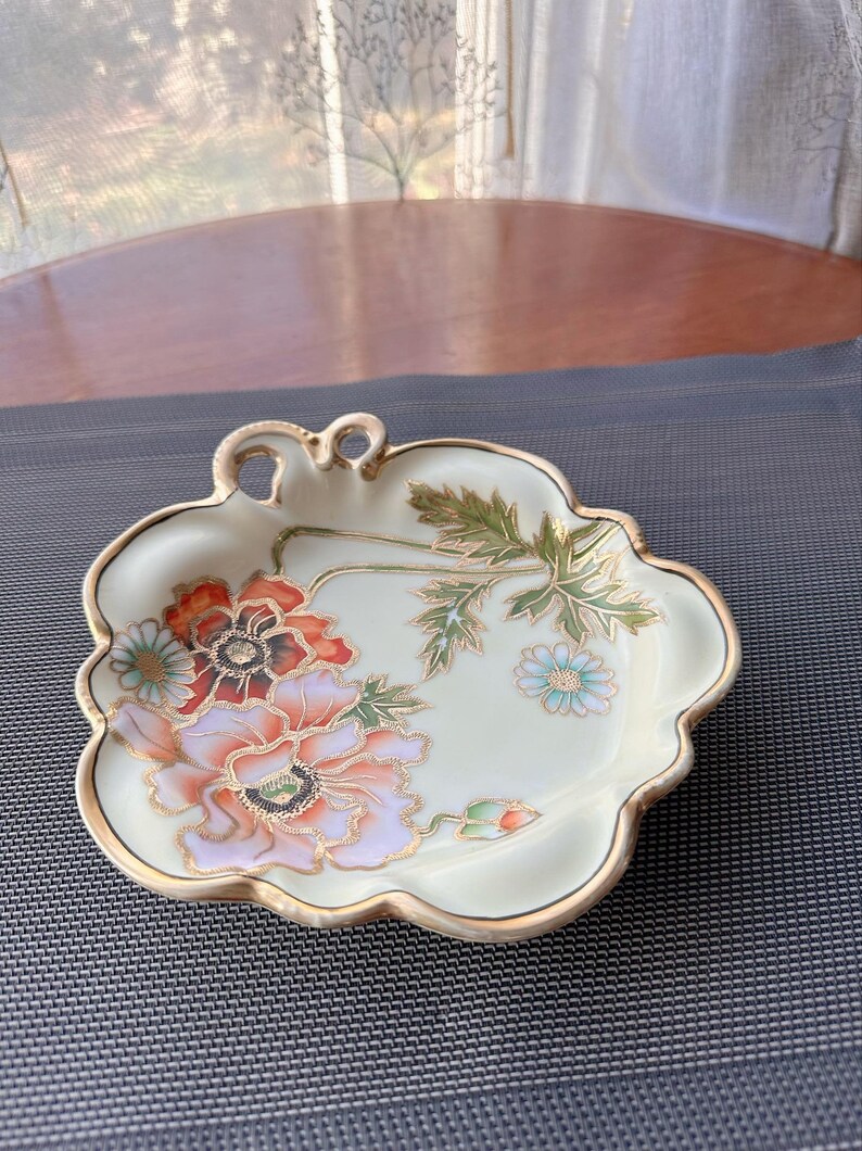 Elegant Gold-rimmed Floral Pattern Antique Noritake Morimura Serving ...