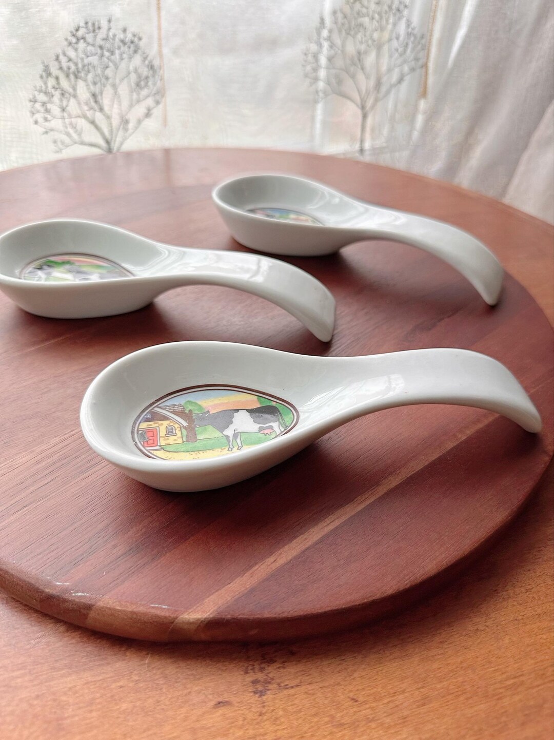 Vintage Ceramic Cow Spoon Restholder - Farmhouse Kitchen Decor - Etsy