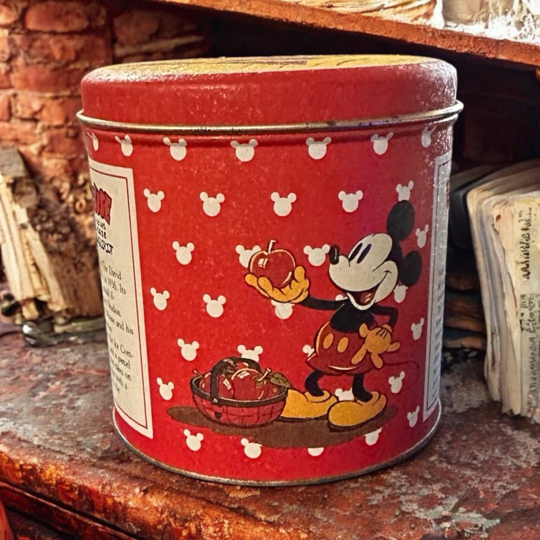 Disney Mickey Mouse and Tanglefoot Tin Canister - Small Collectible - Etsy