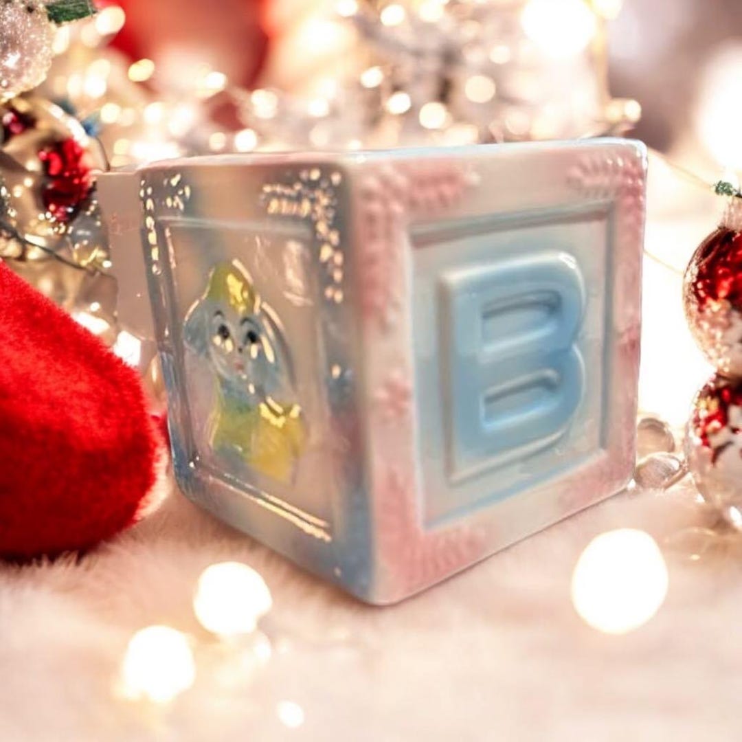 Vintage Baby Lamb Alphabet Block Planter – Collectible Nursery Décor - Etsy