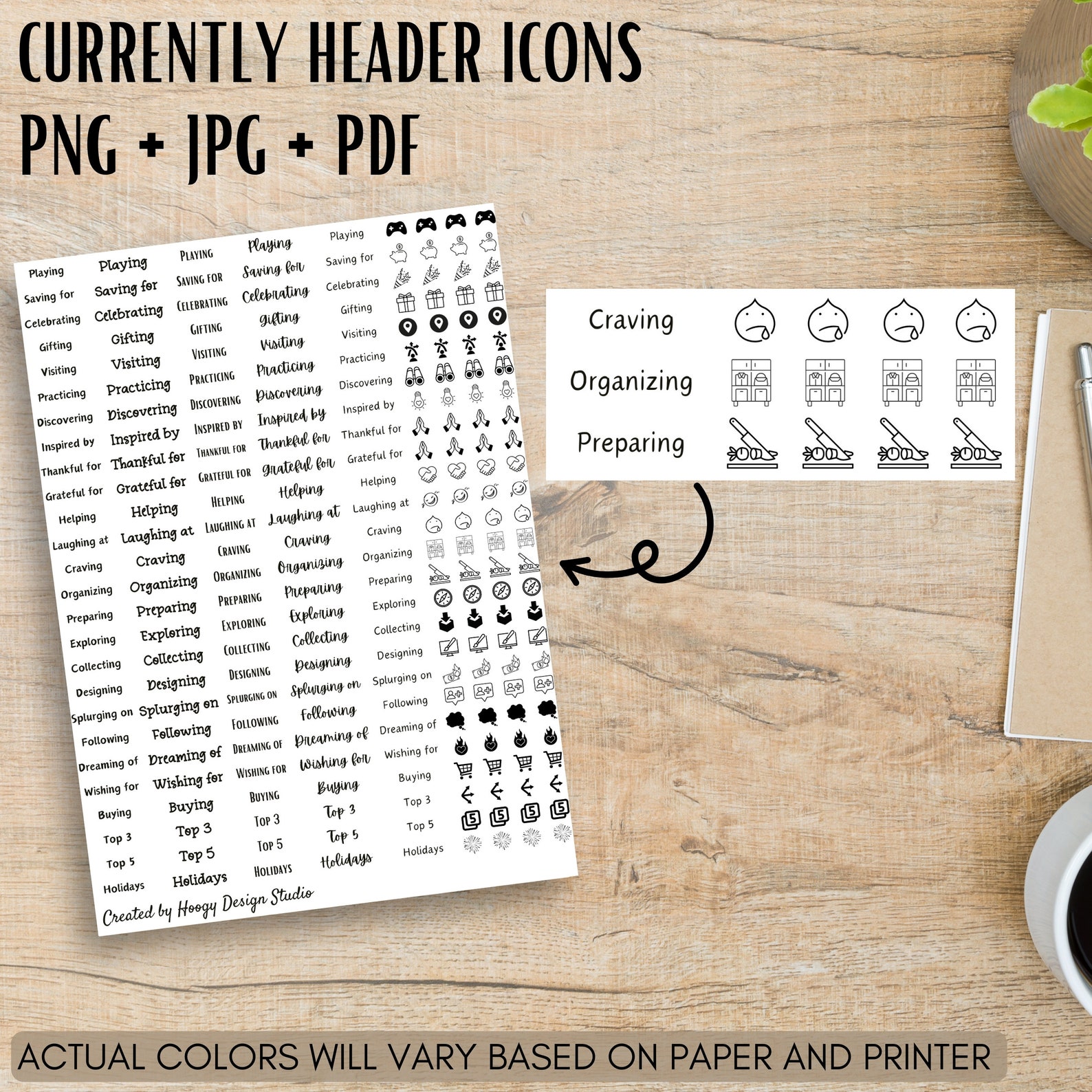 Functional Printable Sticker Sheets | Planner Toolkit | Currently ...