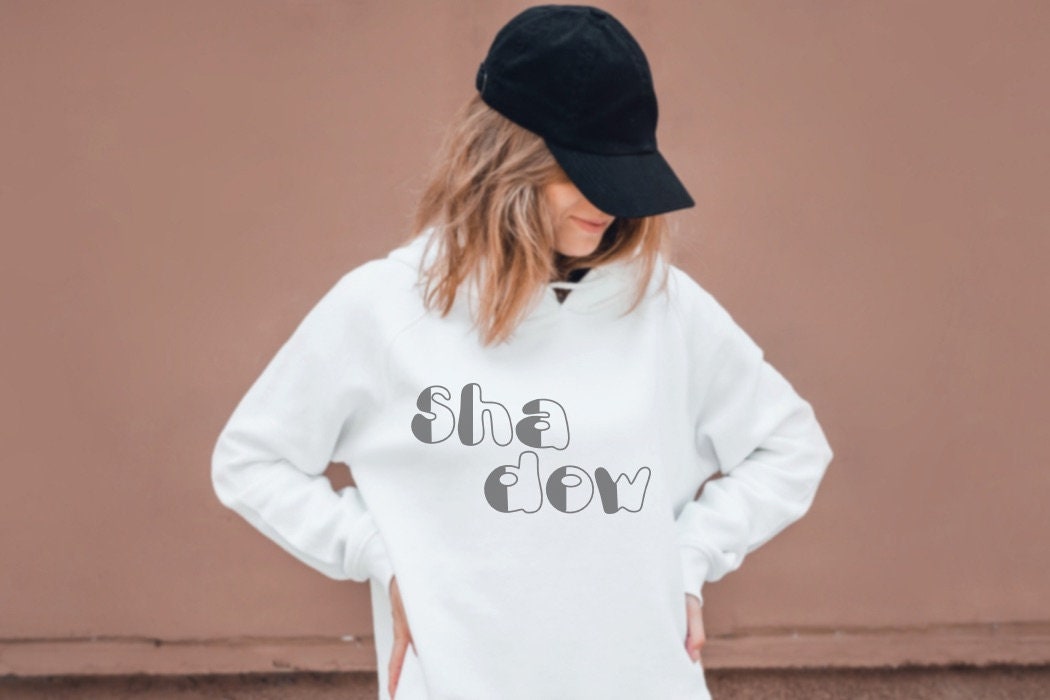 Shadow Handwriting Retro Groovy Font, Vintage Script, Retro Lettering ...