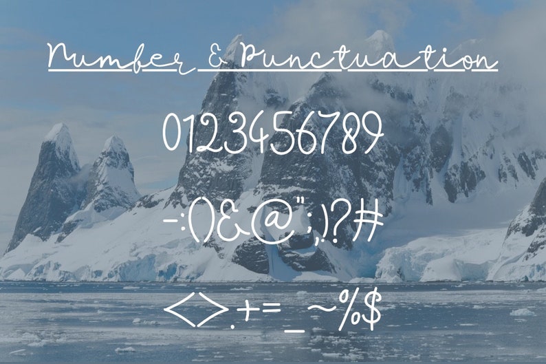Iceberg Handwritten Script Font,premium Font, ,digital Download, Dream ...