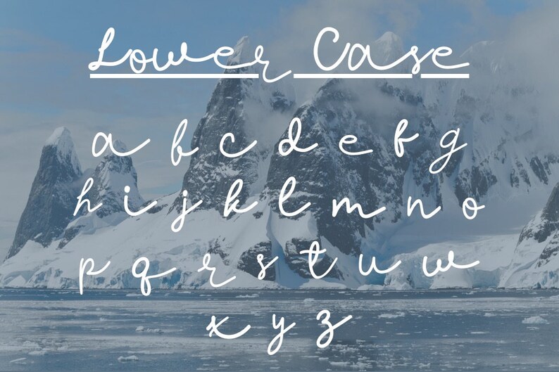 Iceberg Handwritten Script Font,premium Font, ,digital Download, Dream ...