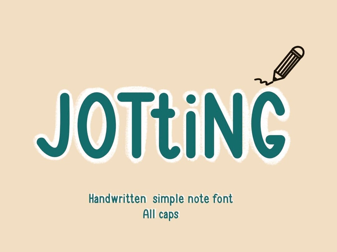 Jotting Note Taker Handwritten Serif Font, Charming Note Font, Font for ...