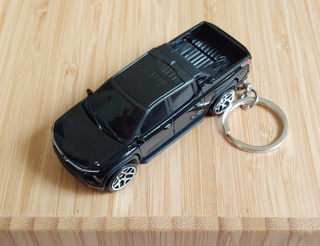 Chevy Silverado EV RST Keychain Car Custom Collectible Hot Wheels ...
