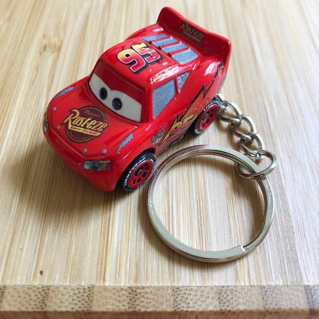 Disney CARS Lightning Mcqueen Keychain Custom Collectible Character Hot ...