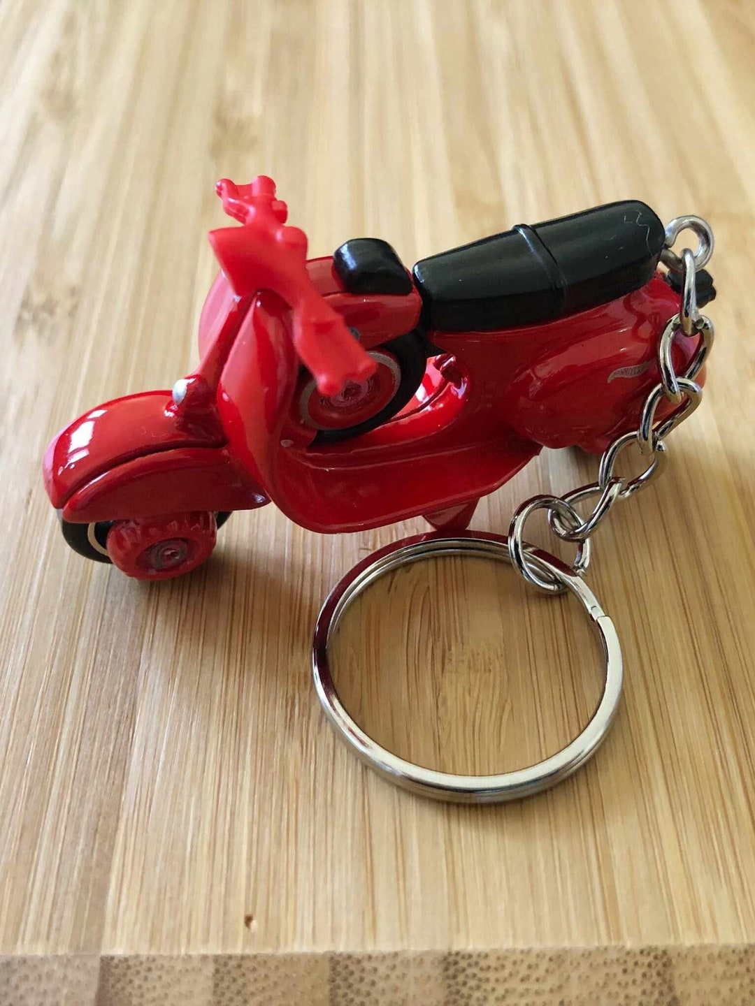 Vespa 90 Super Sprint Keychain Bike Car Custom Collectible Hot Wheels ...