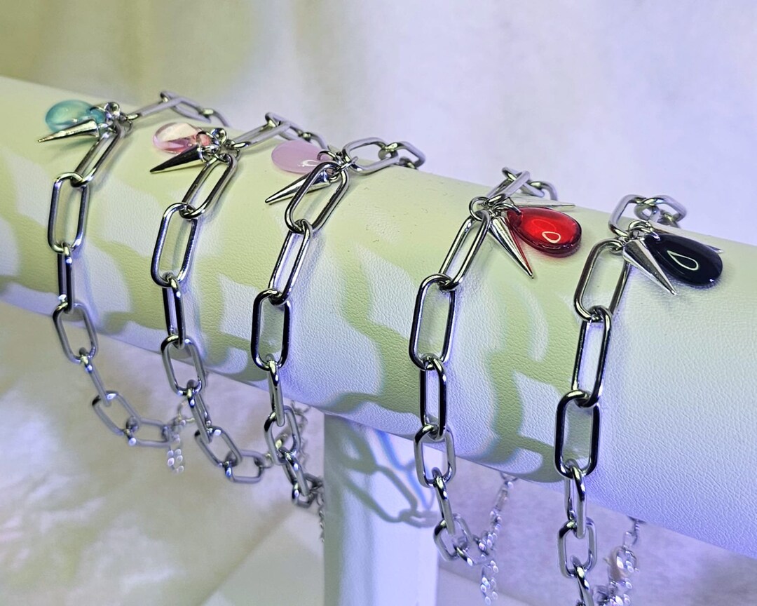 Alternative "succubine" Spikey Droplet Bracelet Goth Gothic Cute Kawaii ...