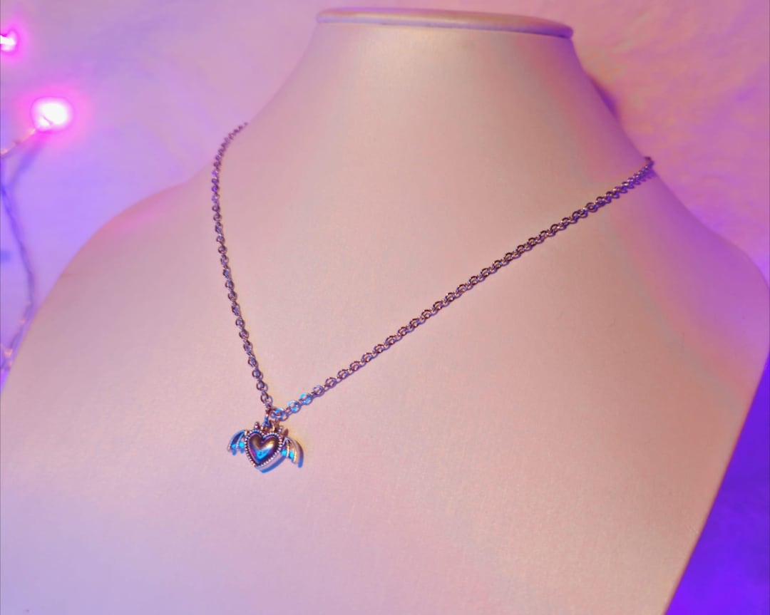 Succubus "specter" Angel Devil Wing Pendant Necklace - Etsy