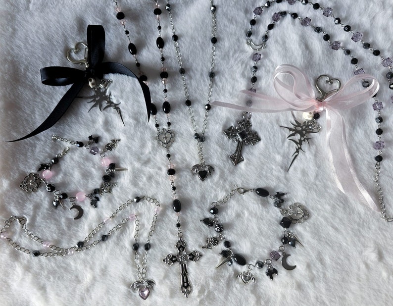 Rosary "incubus" Gothic Alternative Cross Vampire Succubus Pendant Long ...