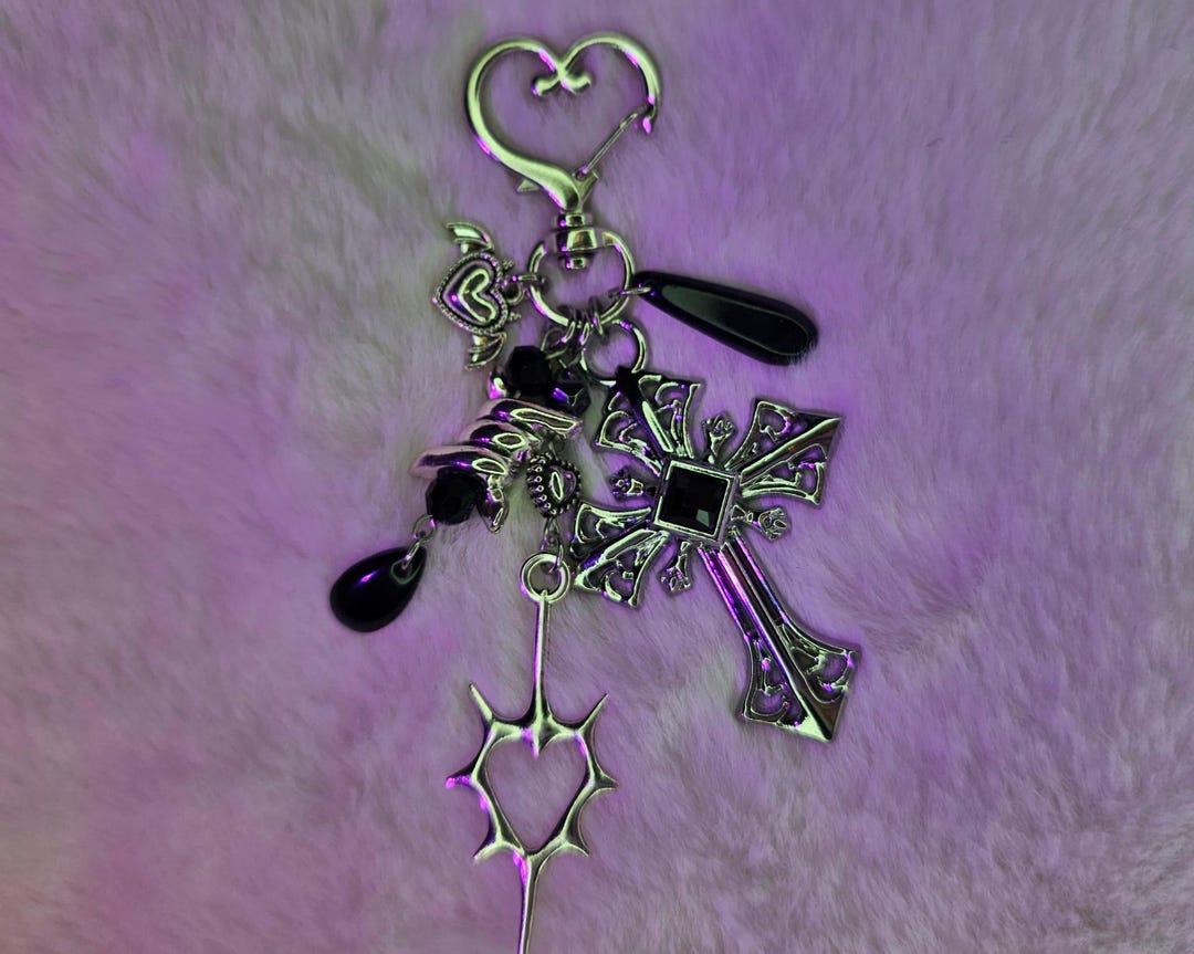 Alternative "revolt" Gothic Keychain Bag Accessory - Etsy