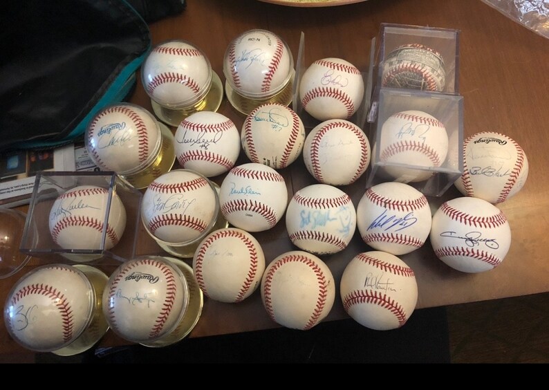 Mystery Signed Autographed Baseball Ball - Etsy