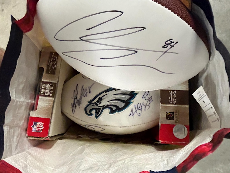 NFL Football Signed Autographed Football Mystery Pack - Etsy