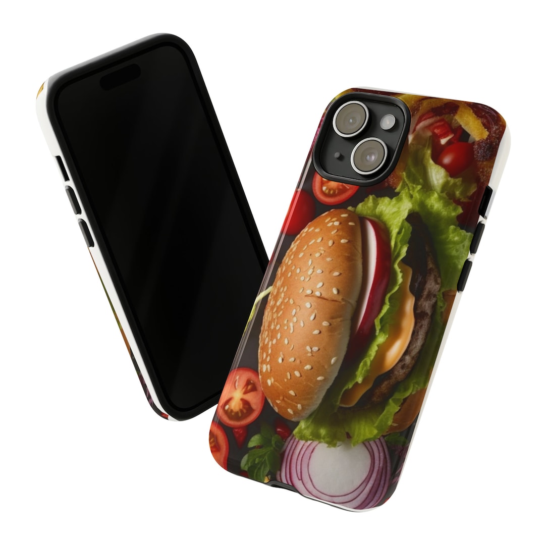 Burger and Toppings Phone Case - Etsy