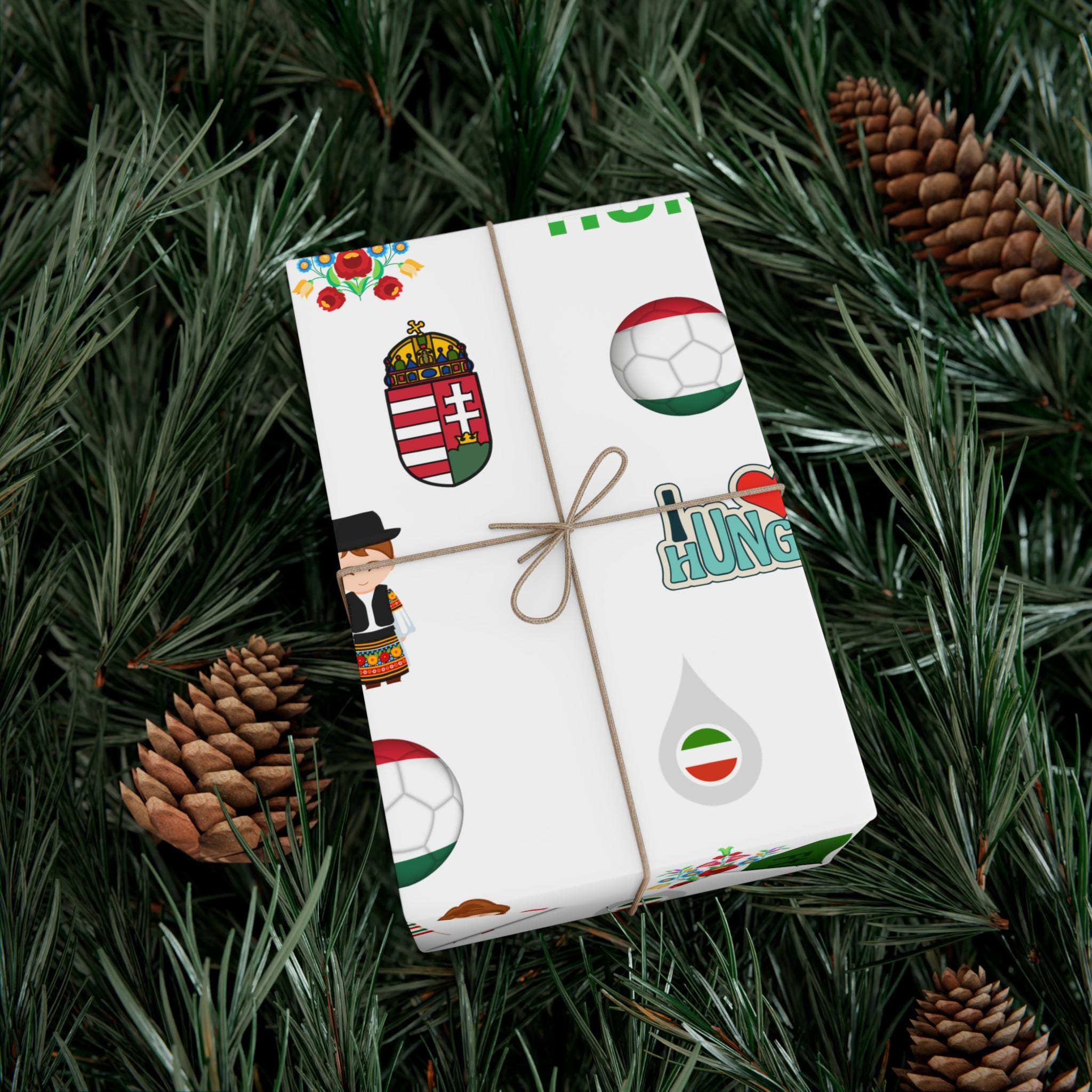 Hungarian Pride Gift Wrapping Paper | Flags, Folk Art & Cultural Icons ...
