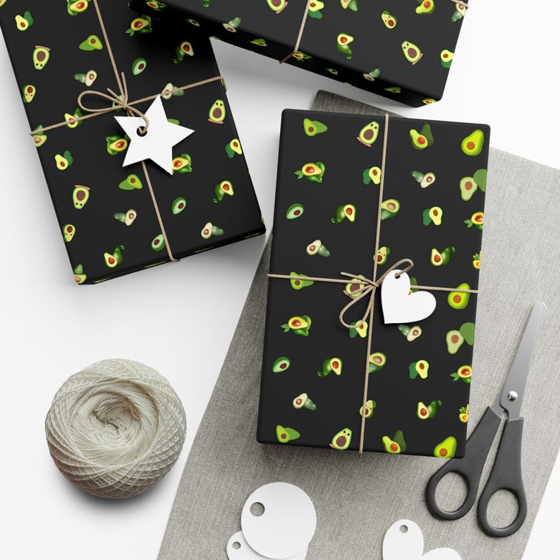 Avocado Gift Wrapping Paper for Birthday and Other Special Occasions ...