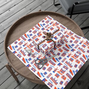 Dutch Delight Gift Wrap | Netherlands Inspired Design | Tulips ...