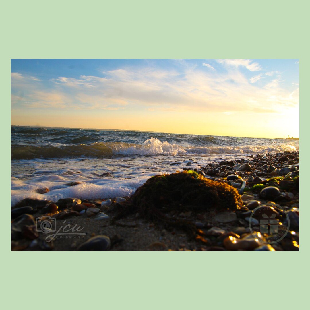 Beach Sunset Photo Print Office Desk Decor Landscape Photography Print ...