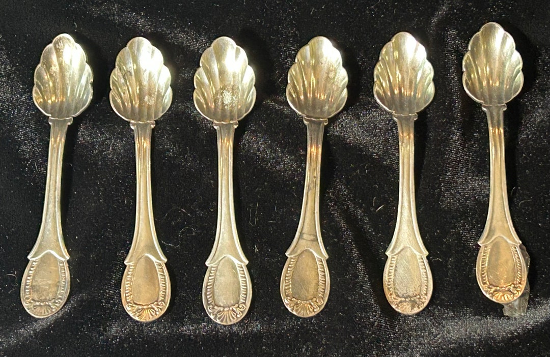 Vintage Bellini Scalloped Spoon Set of 6. Collectors Anniversary Gift ...
