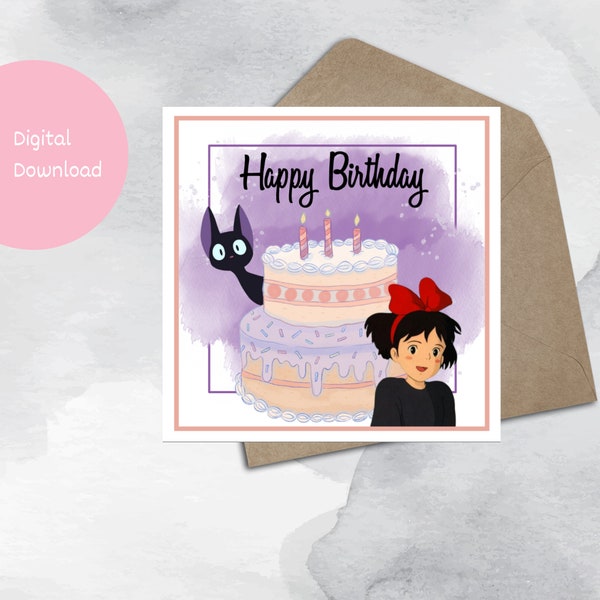 Studio Ghibli Birthday Card - Etsy