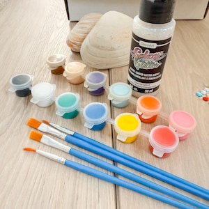 DIY Clam Shell Painting Kit, DIY Kit Gift, Party Favor, Crafting, Beach ...