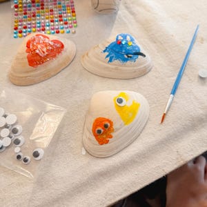 DIY Clam Shell Painting Kit, DIY Kit Gift, Party Favor, Crafting, Beach ...