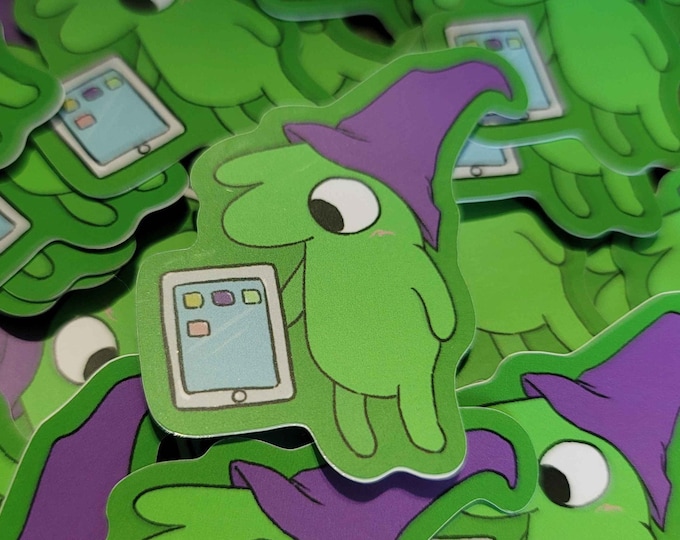 Glep Sleeping Vinyl Sticker - Etsy