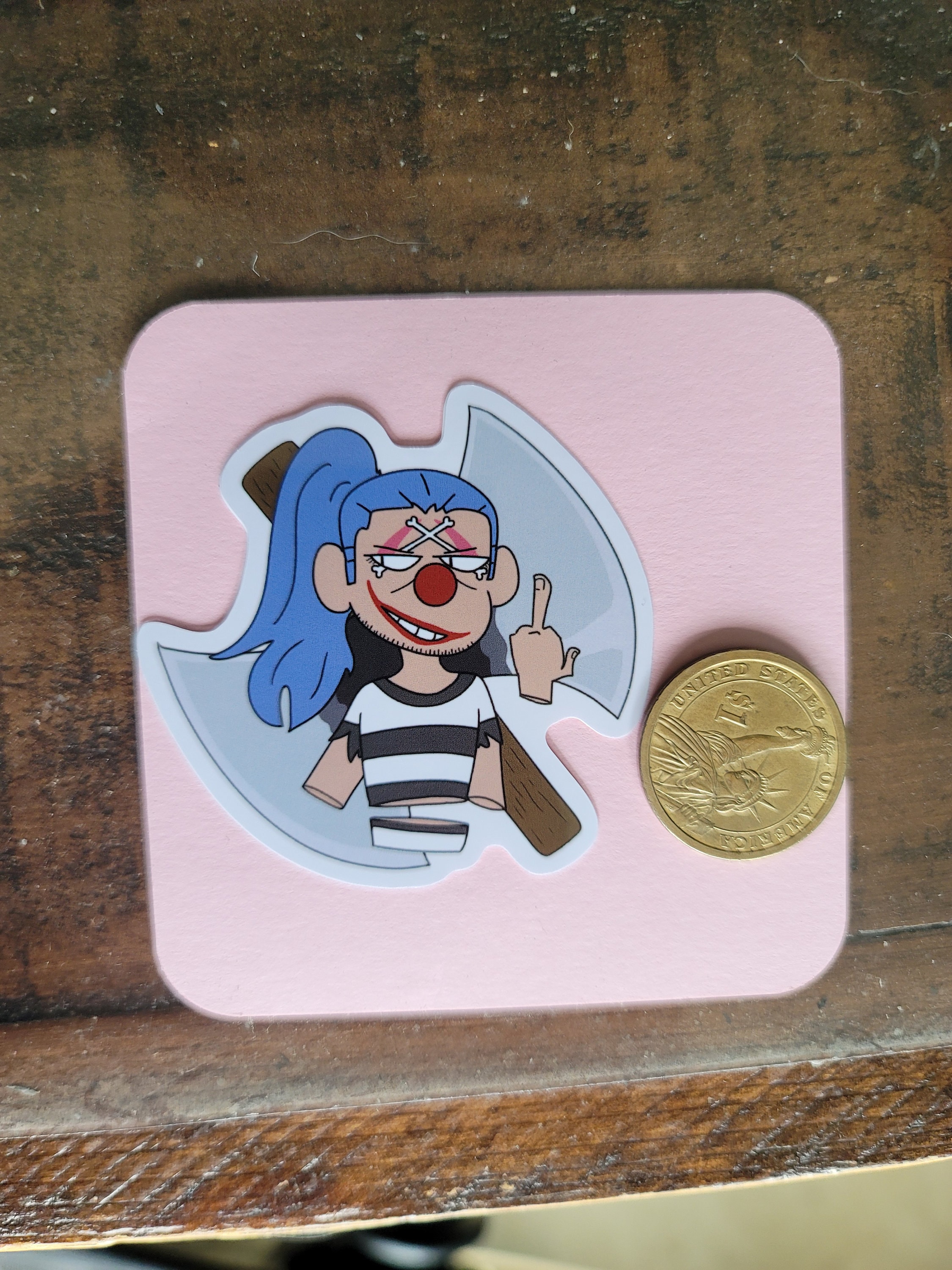 Impel Down Buggy The Clown One Piece Sticker Etsy