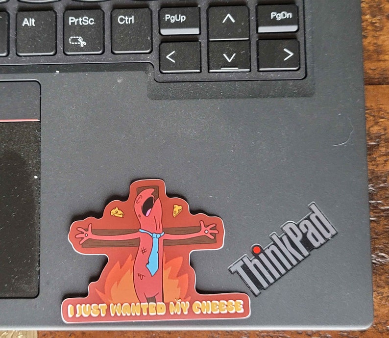 Smiling Friends Crucified Allan Sticker - Etsy