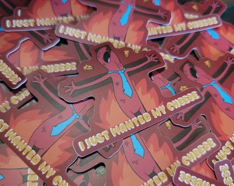 Crucified Allan Art Print, Smiling Friends - Etsy