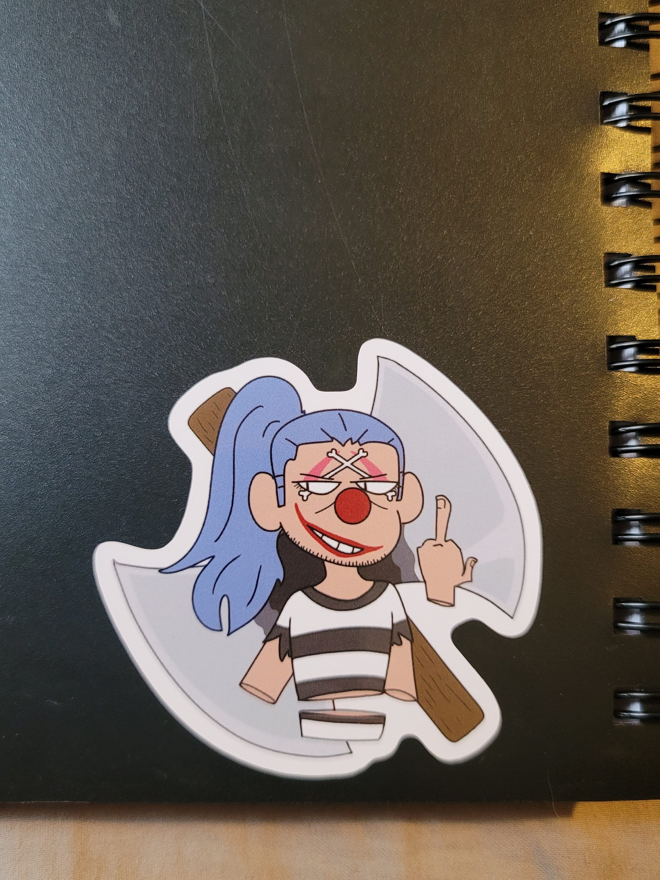 Impel Down Buggy The Clown One Piece Sticker Etsy