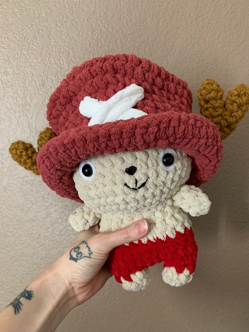 Crochet Tony Tony Chopper From One Piece Amigurumi Anime Stuffie Plush ...