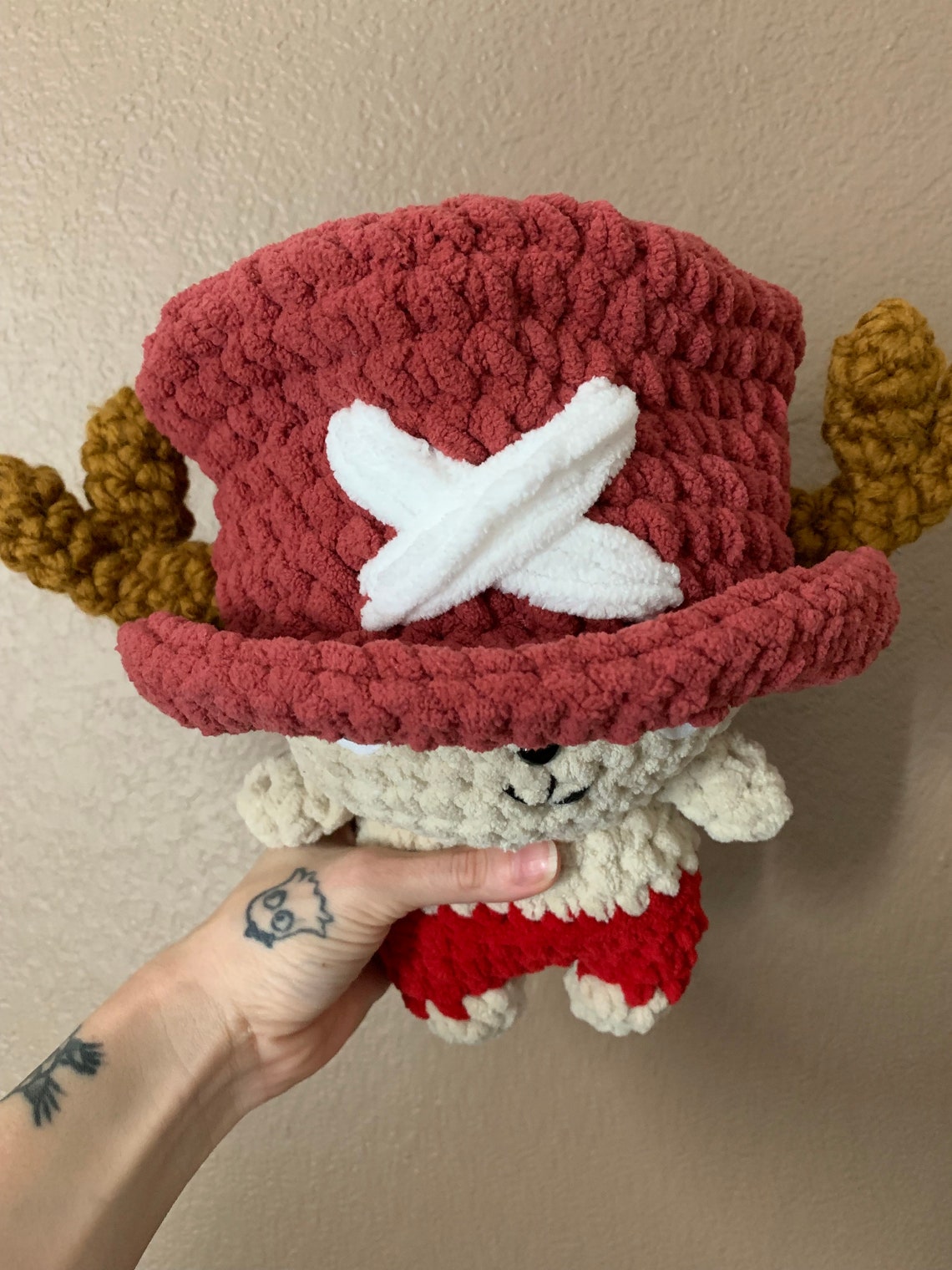 Crochet Tony Tony Chopper From One Piece Amigurumi Anime Stuffie Plush ...