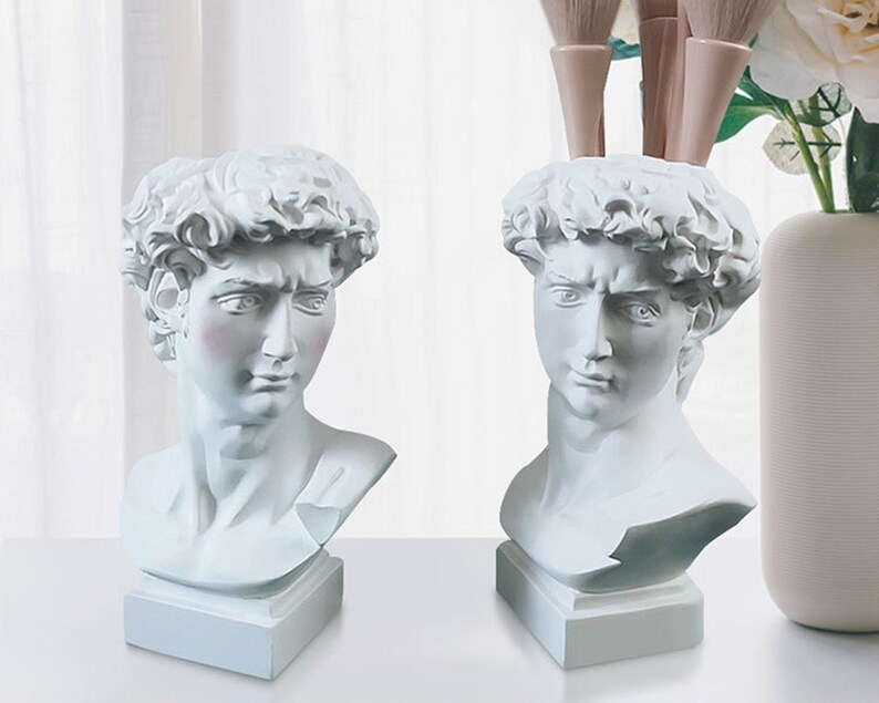 David Statue Head, David Bust Flower Vases, Modern Nordic Style ...