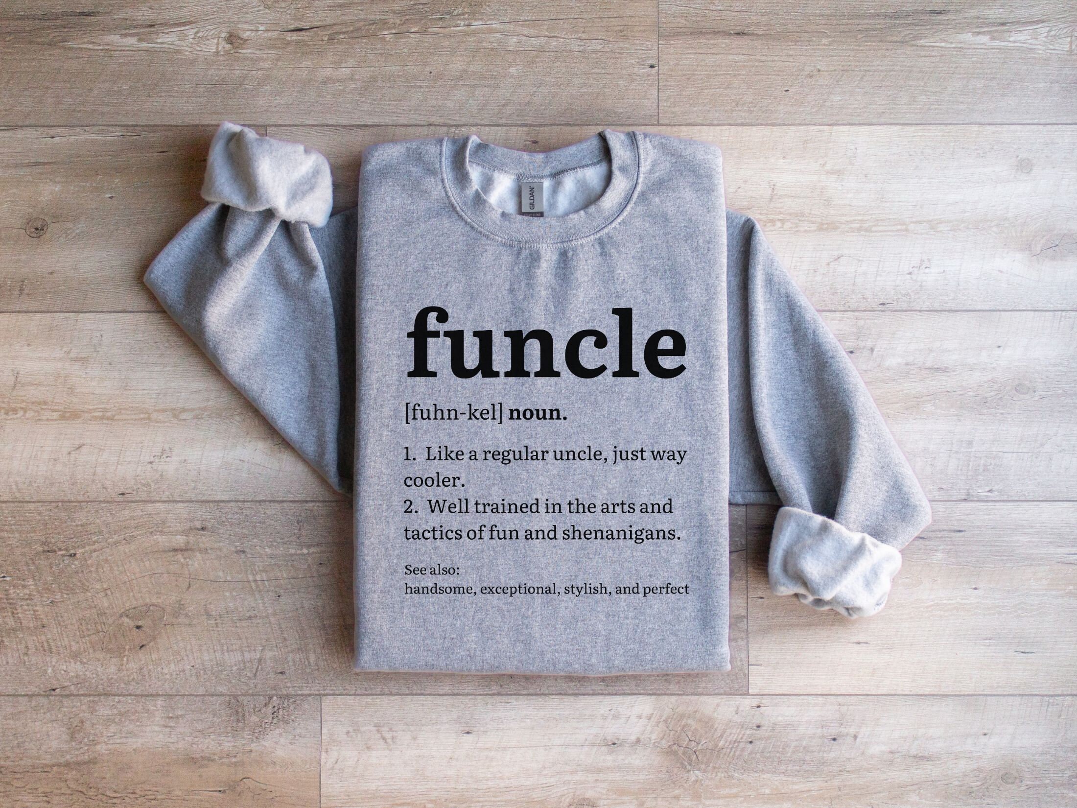 Funcle Definition Shirt, Funny Uncle, Gift for Uncle, New Uncle, Uncle ...