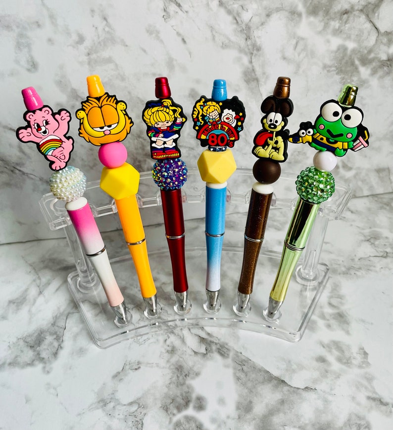 1980s Themed Custom Beaded Silicone Focal Pen - Etsy