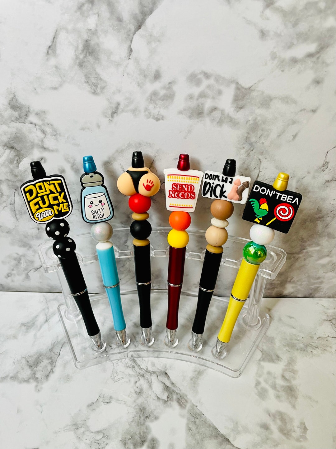 Adult Humor Custom Beaded Focal Pen - Etsy