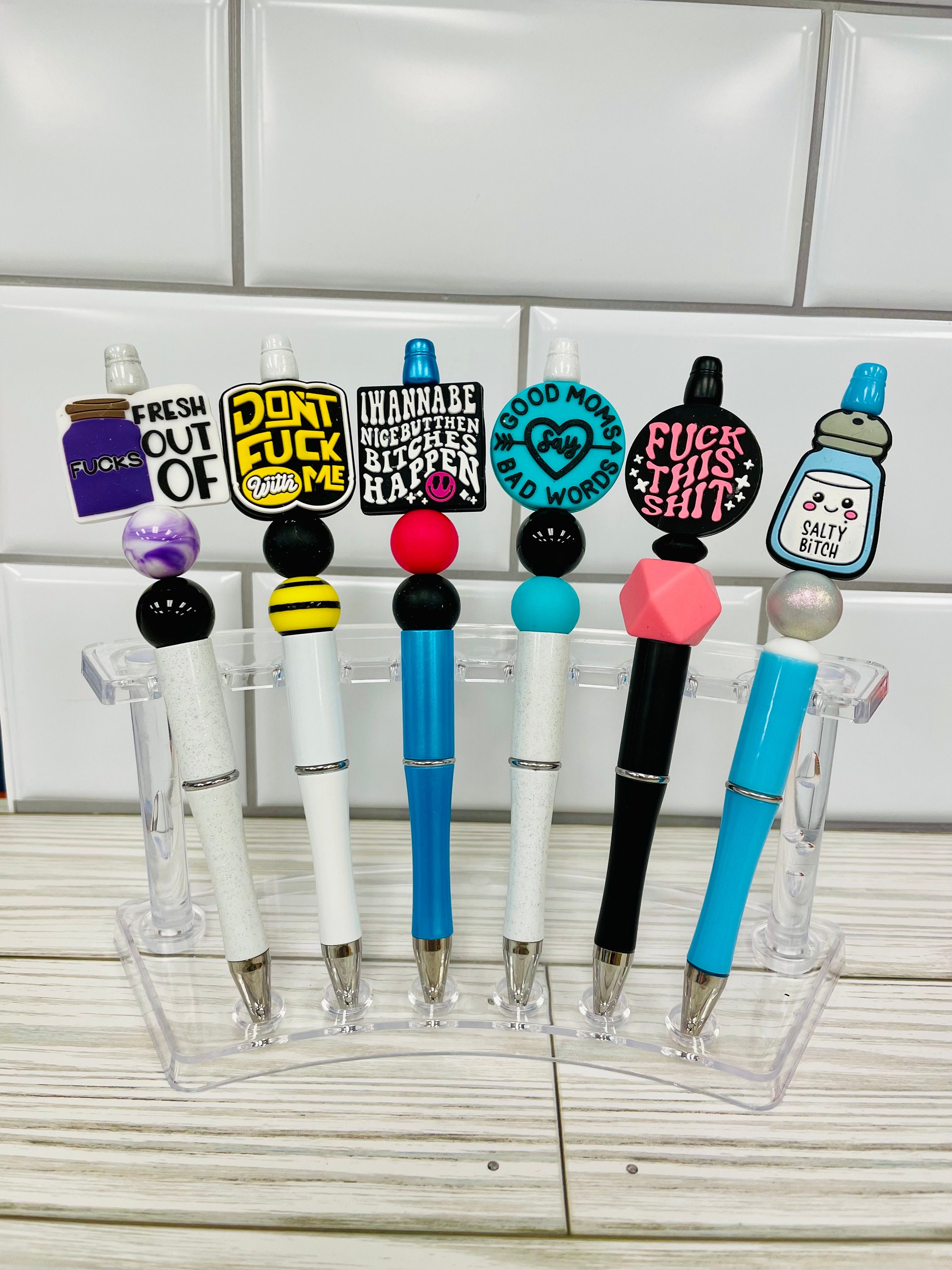 Funny Adult Custom Beaded Focal Pens - Etsy